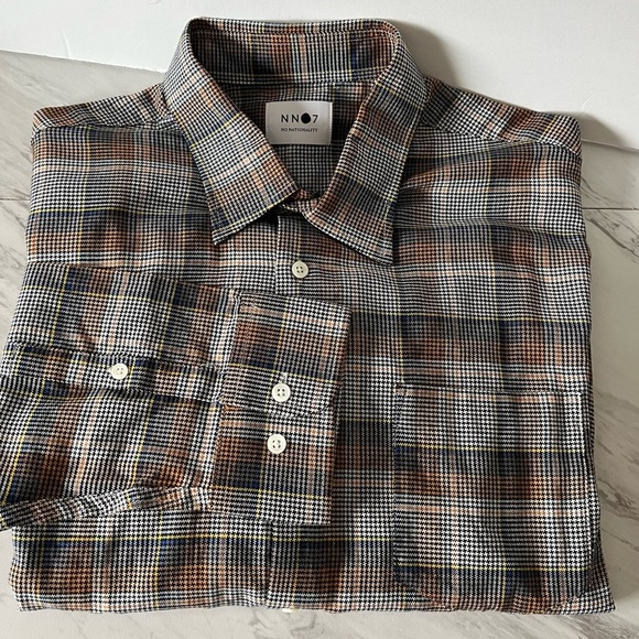 NN07 No Nationality | Shirts | Nn7 Errico Check Buttonup Shirt Size Xxl ...